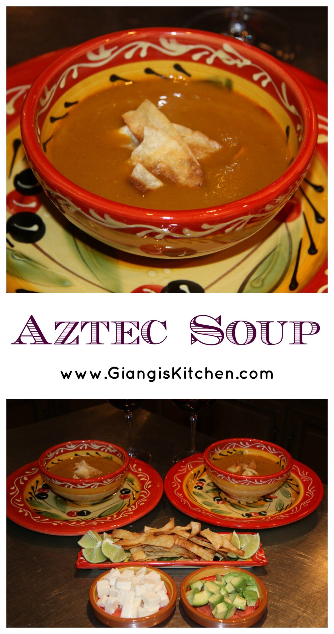 Easy Aztec Soup (Mexican Sopa Azteca Recipe) | Giangi's Kitchen