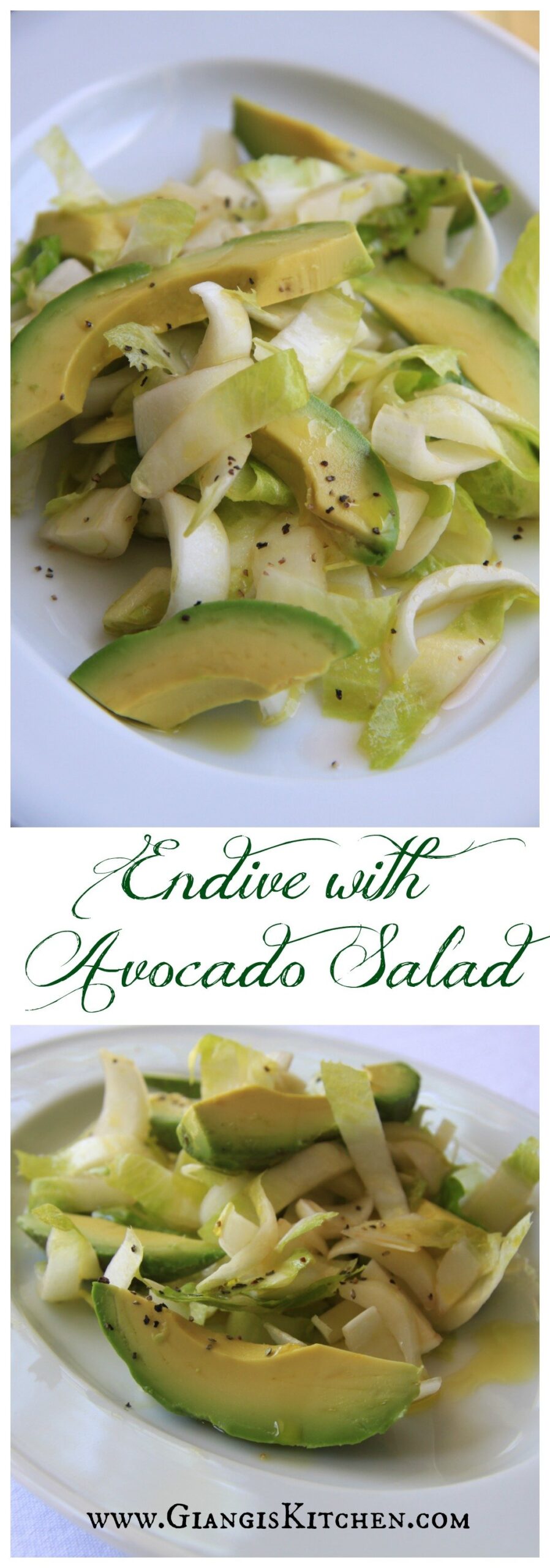 Endive with Avocado Salad | Giangi's Kitchen