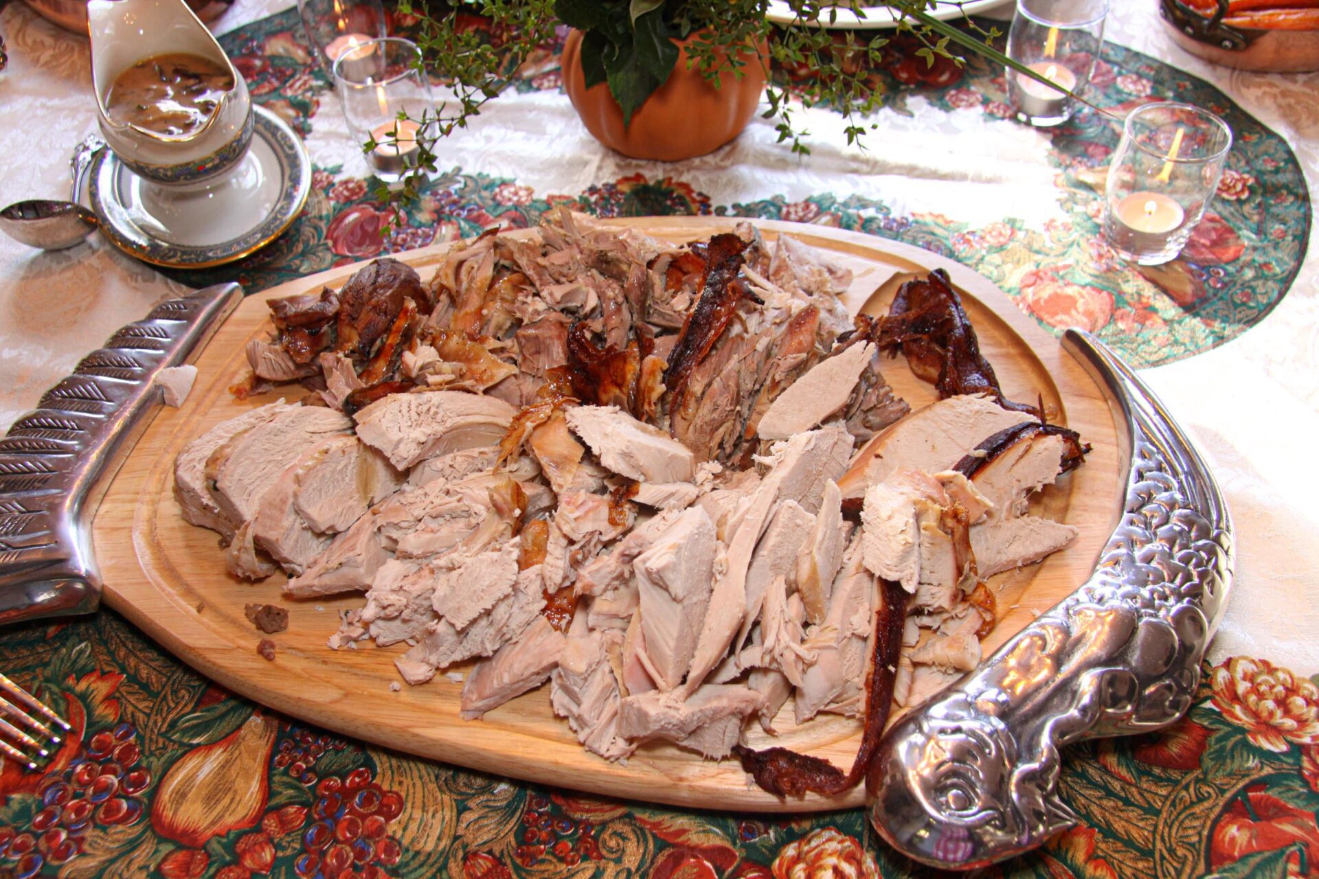 Chestnut Stuffed Turkey | Giangi's Kitchen