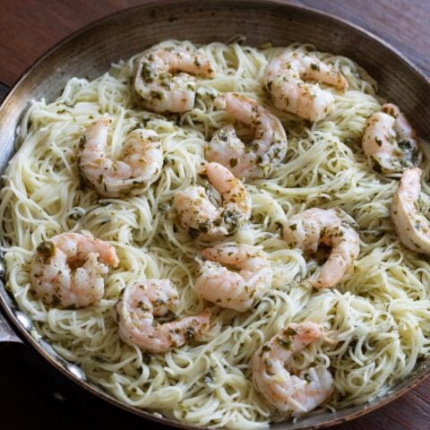 Creamy Lemon Shrimp Scampi Pasta | Giangi's Kitchen