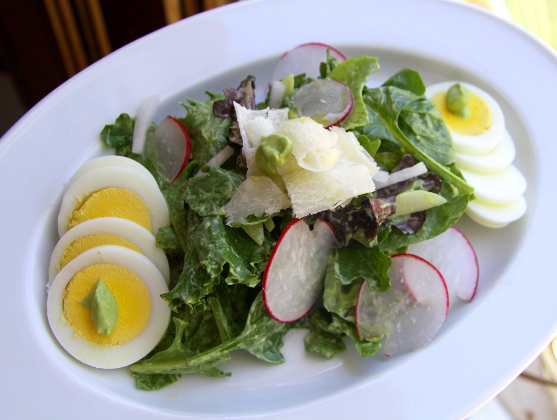 Mixed Green Salad with Avocado Dressing | Giangi's Kitchen