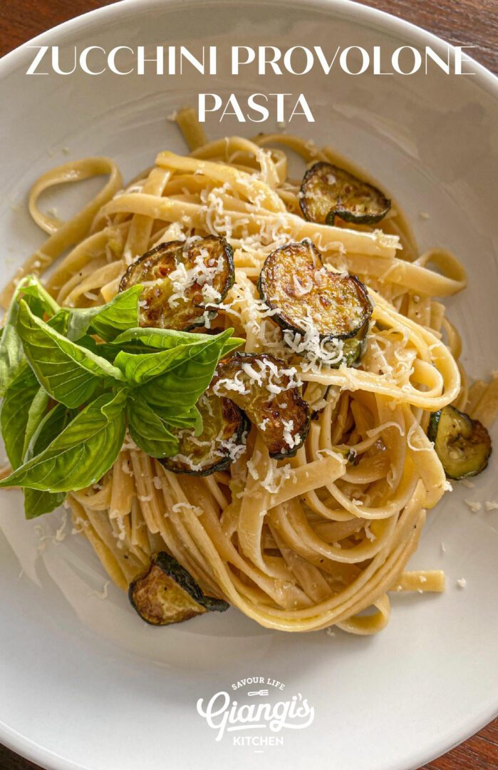 Zucchini Pasta with Provolone | Giangi's Kitchen