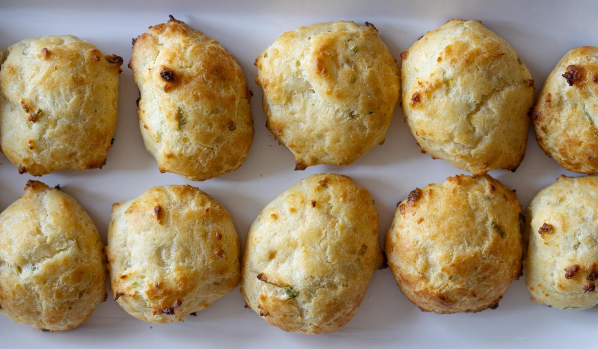 Gougeres with Cheese and Scallions | Giangi's Kitchen