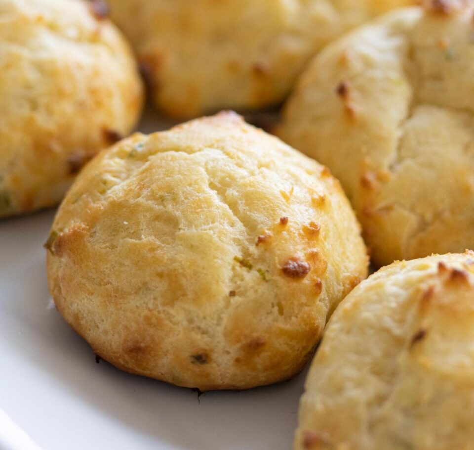 Gougeres with Cheese and Scallions | Giangi's Kitchen