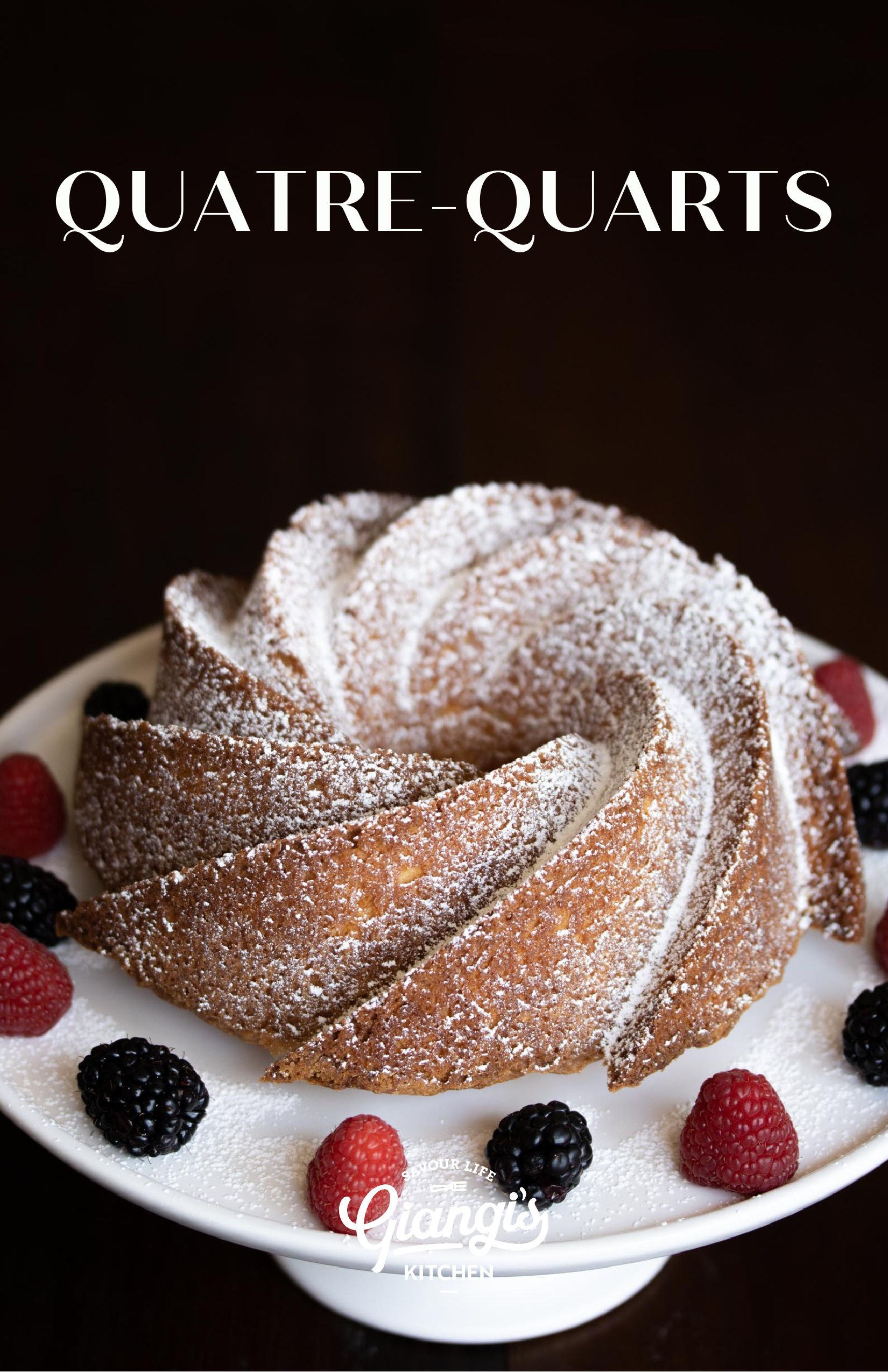 French Pound Cake or Quatre Quarts - Easy & Delicious | Giangi's Kitchen