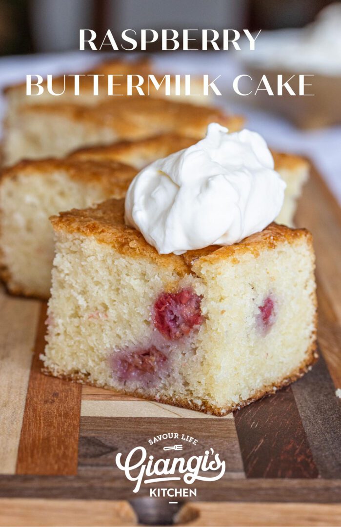 Raspberry Buttermilk Cake - Delicious and Summer Ready | Giangi's Kitchen