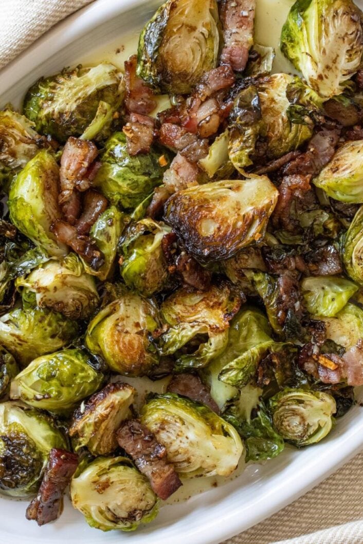 Oven Roasted Brussels Sprouts with Mustard | Giangi's Kitchen