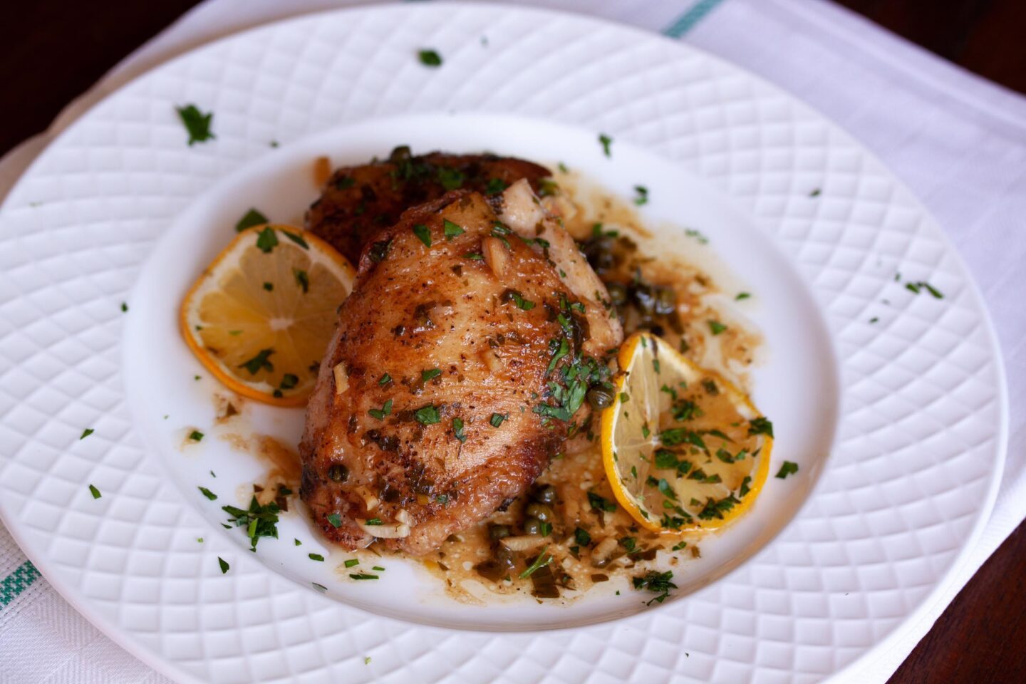 Brandy Chicken Piccata - Classic Dish with a Spin | Giangi's Kitchen
