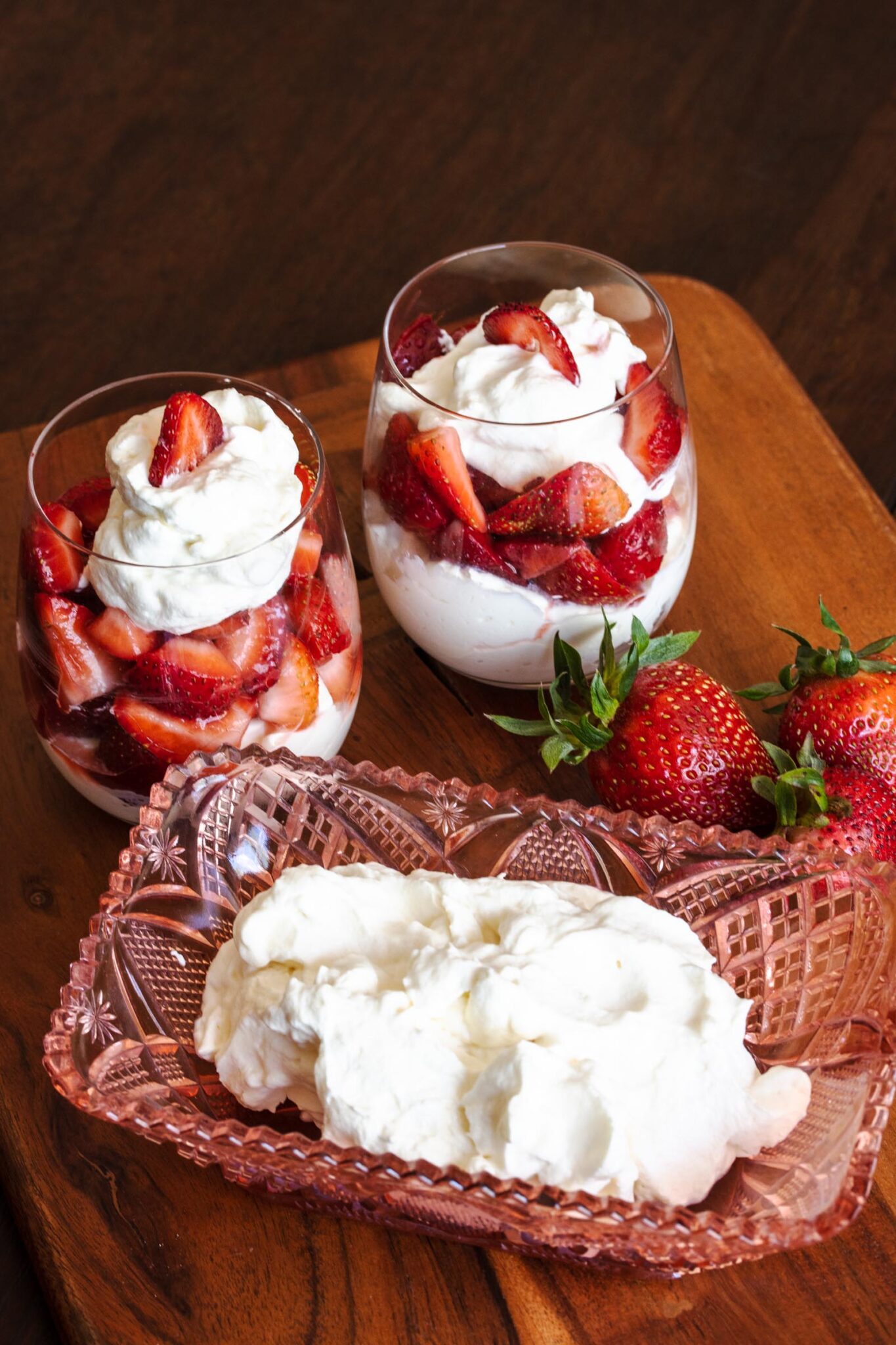 Chantilly Strawberries- A Delightful Easy Dessert | Giangi's Kitchen