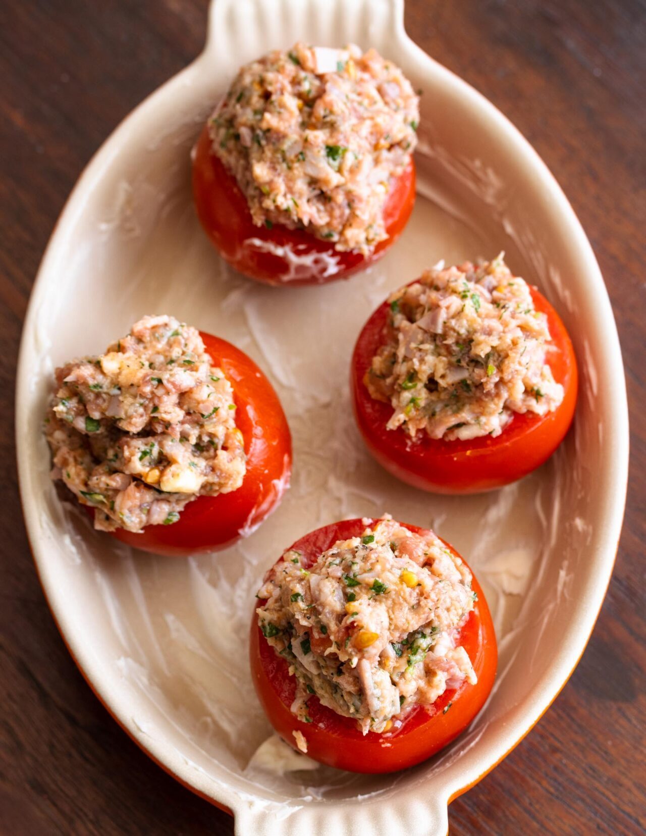Baked Stuffed Tomatoes | Giangi's Kitchen