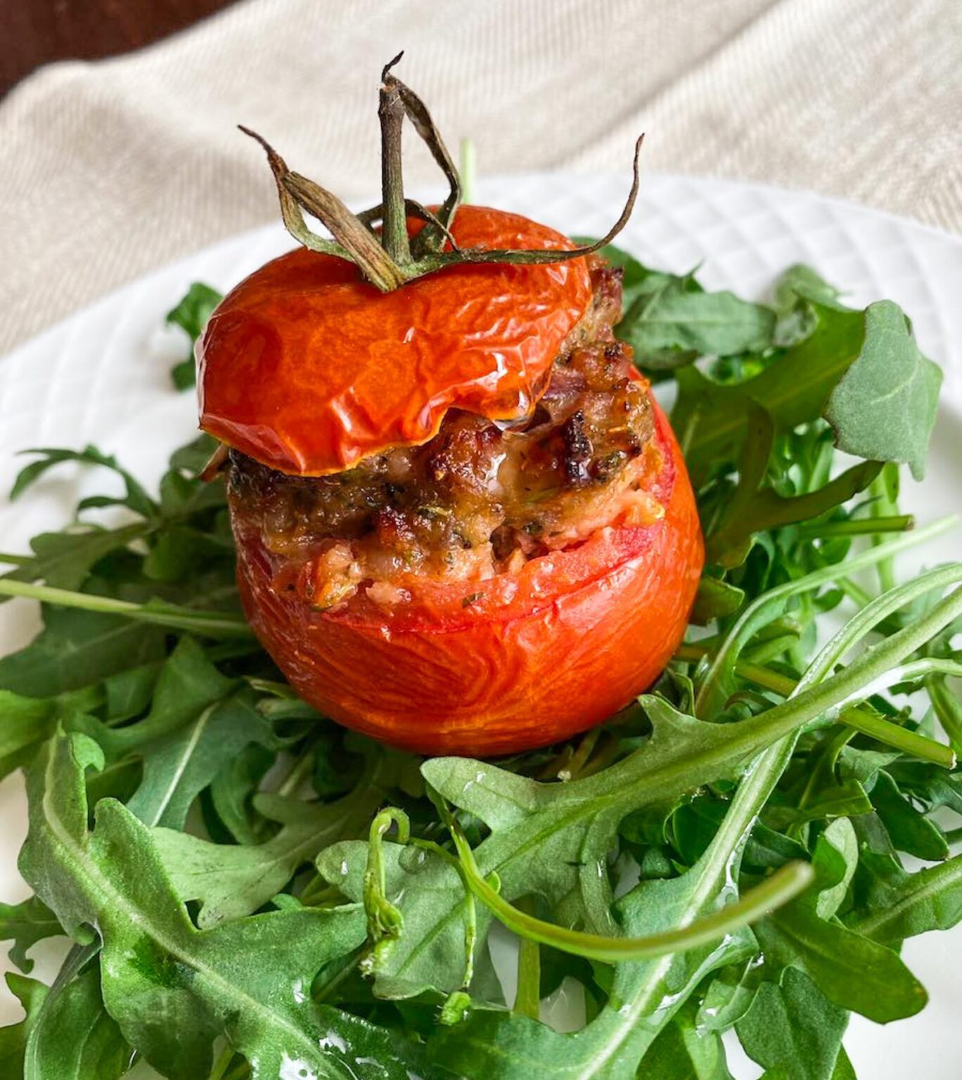 Baked Stuffed Tomatoes | Giangi's Kitchen