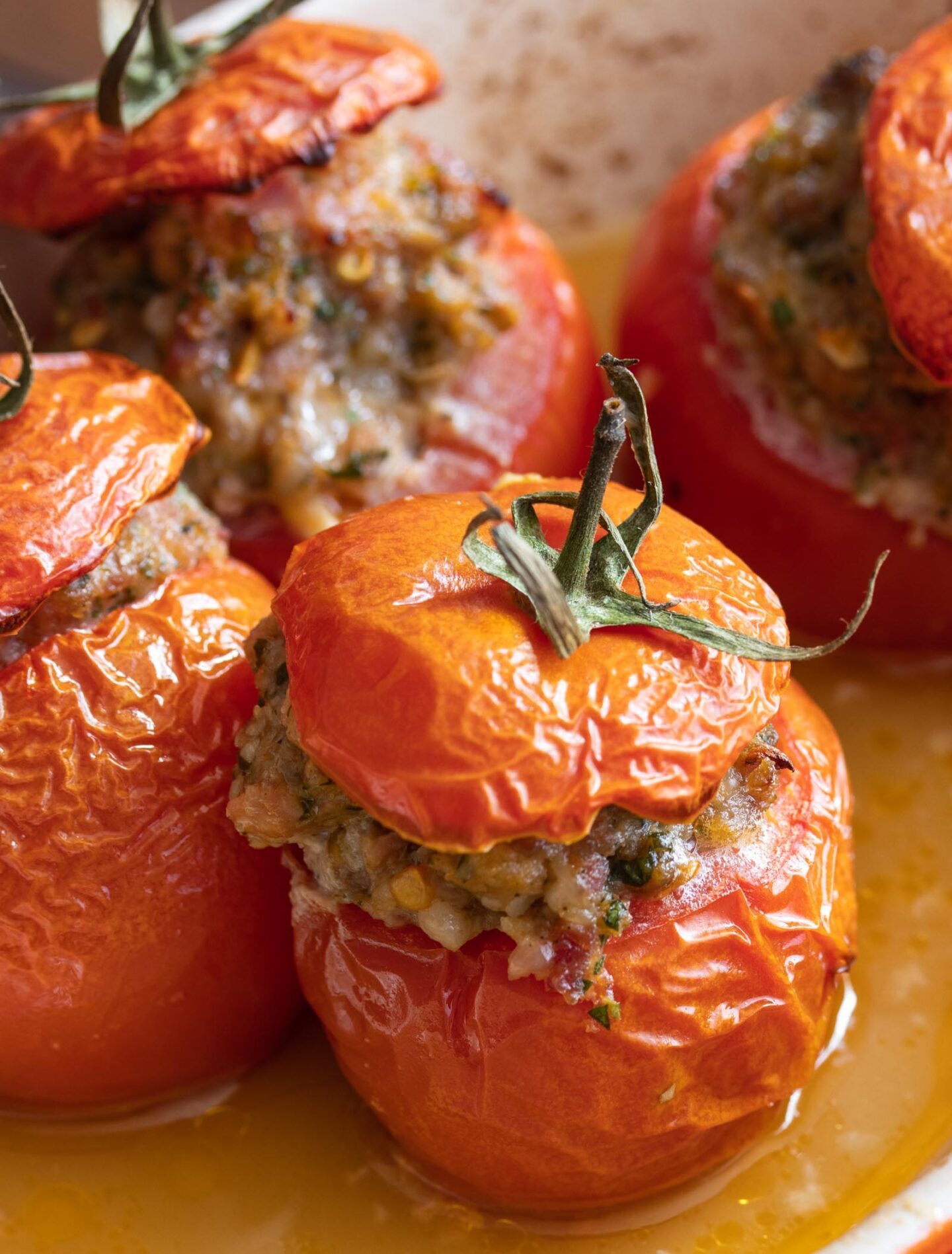 Baked Stuffed Tomatoes | Giangi's Kitchen