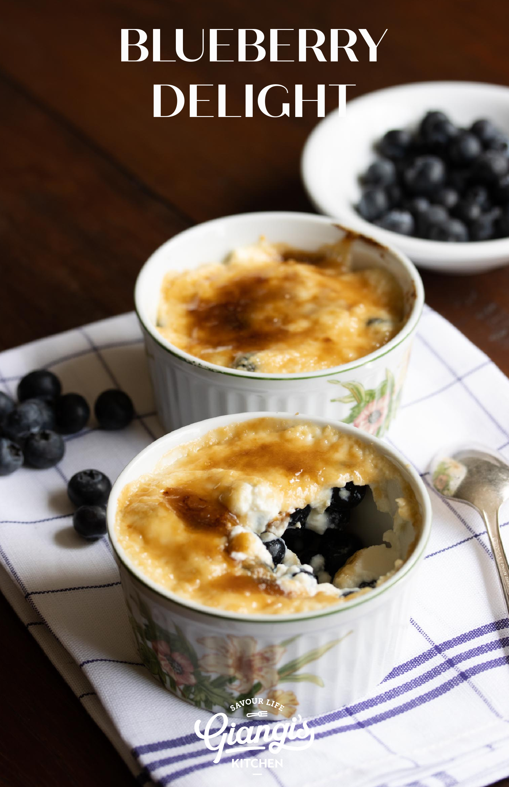 Blueberry Delight - The Easiest Dessert Ever | Giangi's Kitchen