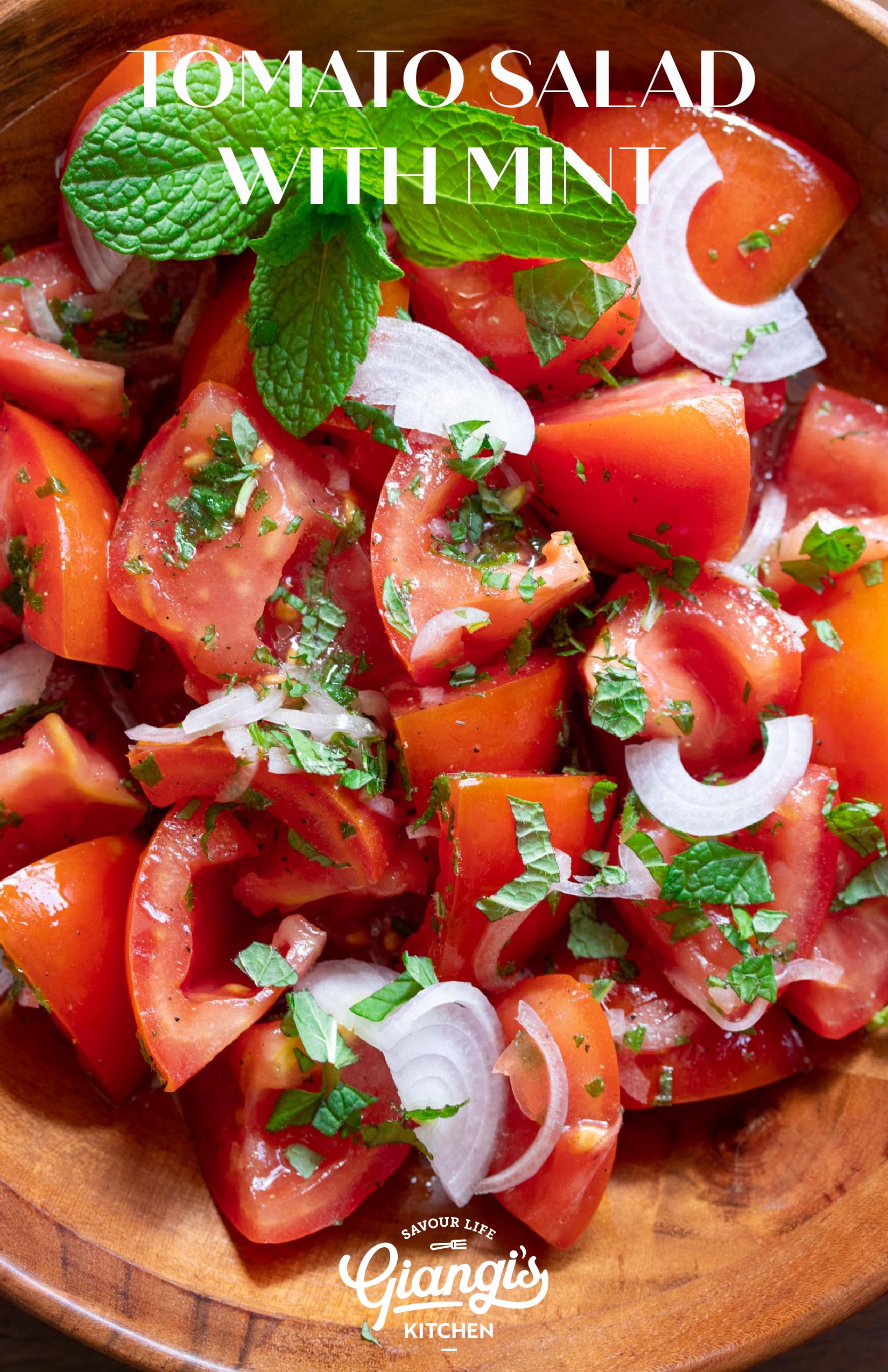Tomato Salad with Mint - Refreshing & Super Easy | Giangi's Kitchen