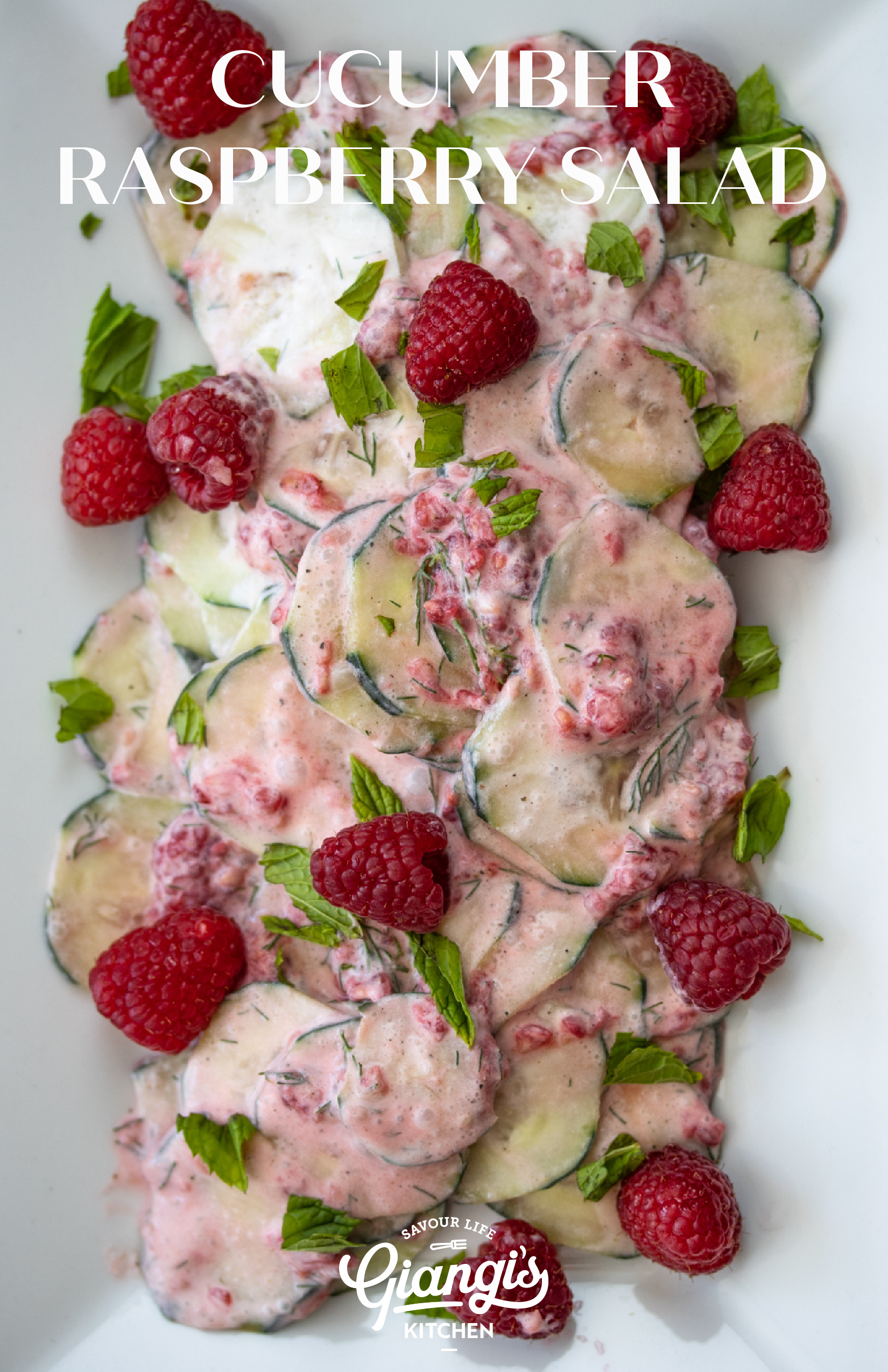 Cucumber Raspberry Salad - Refreshing & Easy Summer Salad | Giangi's ...