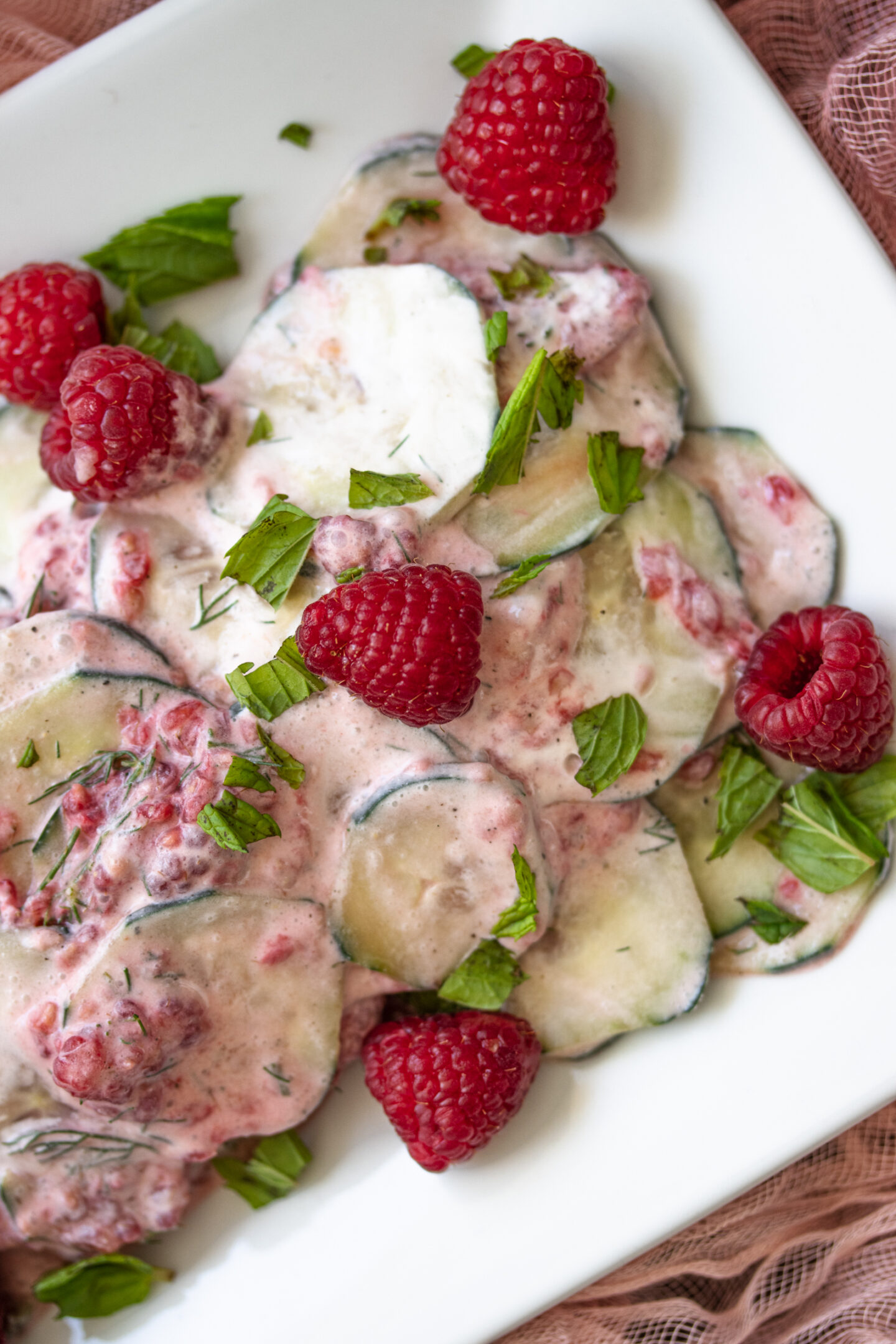 Cucumber Raspberry Salad - Refreshing & Easy Summer Salad | Giangi's ...