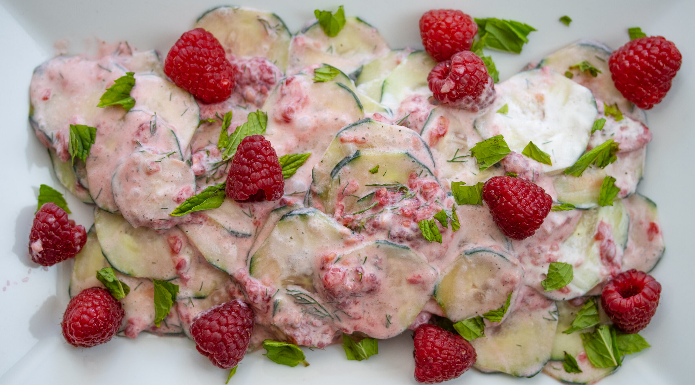 Cucumber Raspberry Salad - Refreshing & Easy Summer Salad | Giangi's ...