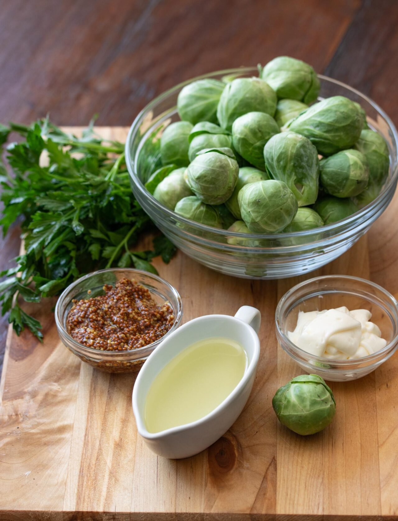 Roasted Brussels Sprouts with Mustard | Giangi's Kitchen