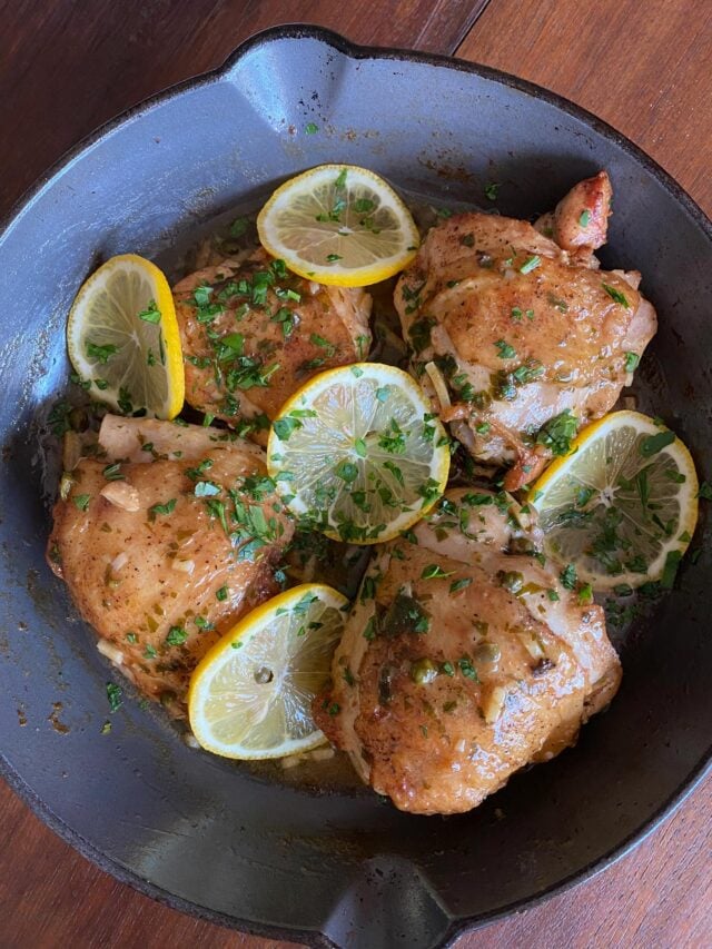 Brandy Chicken Piccata - Classic Dish with a Spin | Giangi's Kitchen