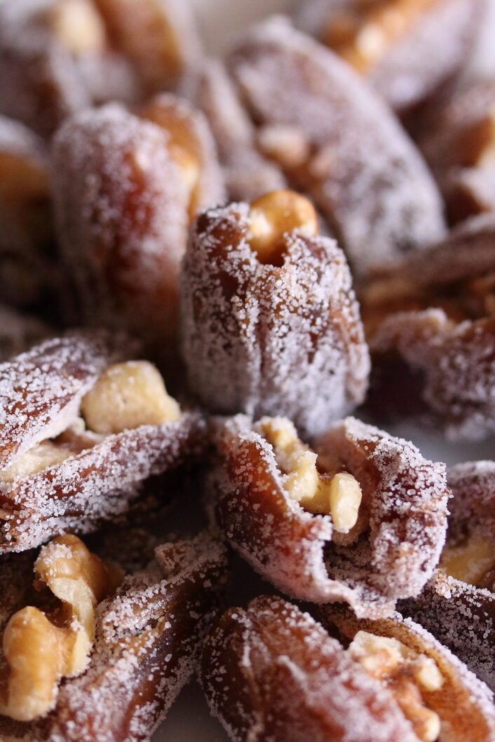 Walnut Stuffed Dates - A Great Holiday Delight | Giangi's Kitchen