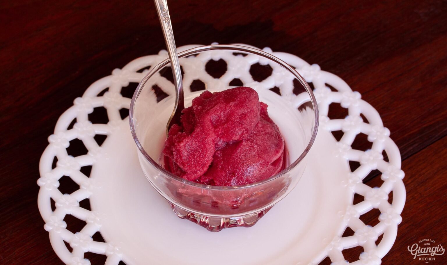 Pomegranate Sorbet - Refreshing and So Good | Giangi's Kitchen
