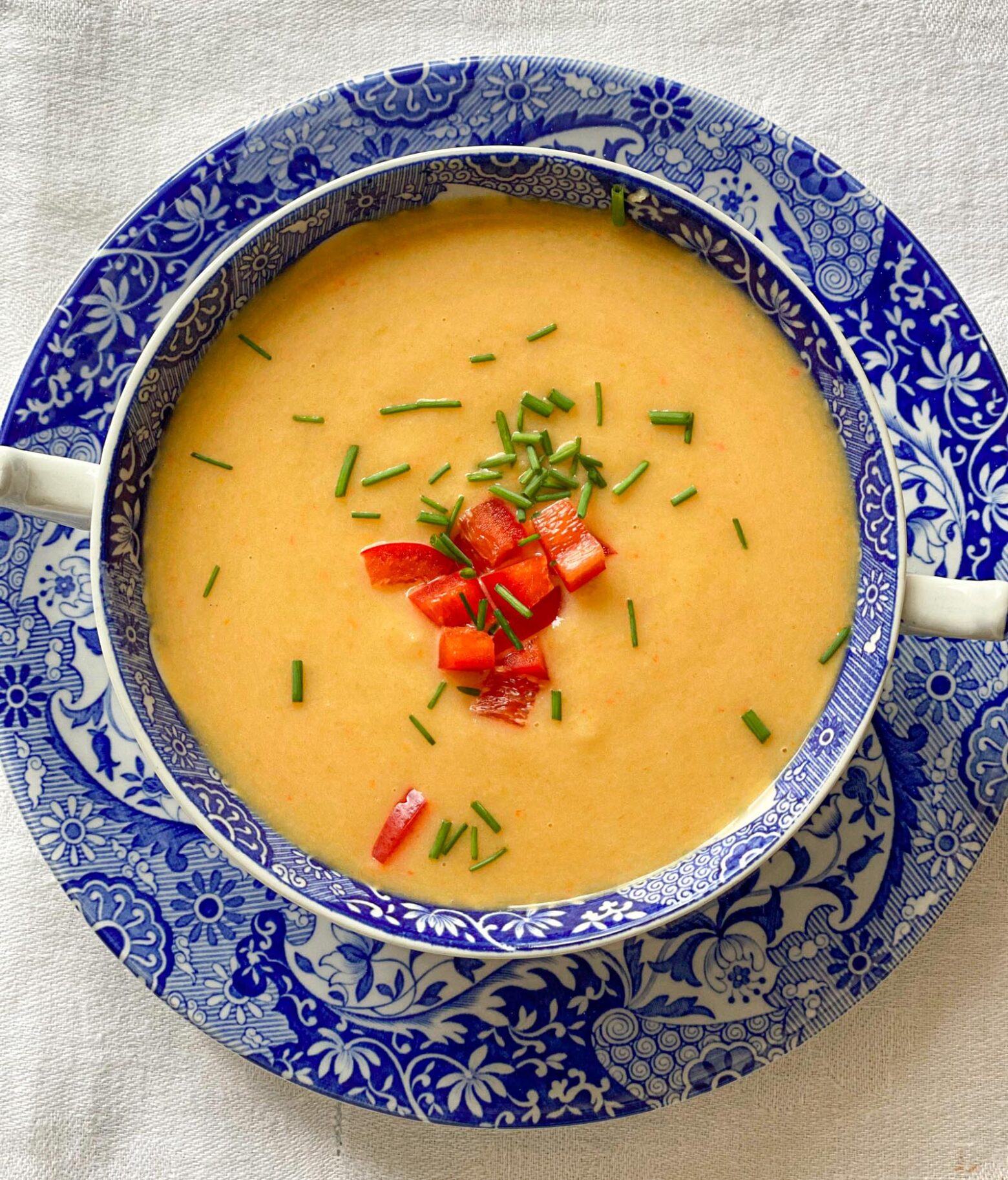 Roasted Bell Peppers Cream Soup | Giangi's Kitchen
