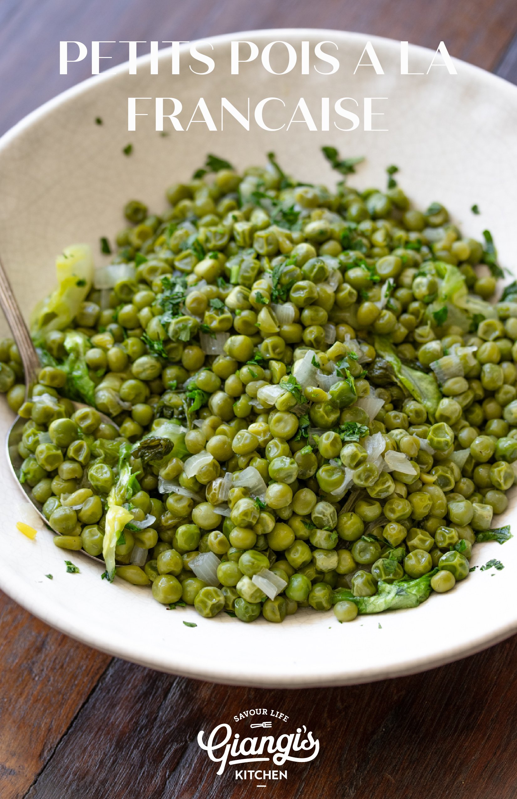 Petits Pois A La Francaise - French Peas | Giangi's Kitchen