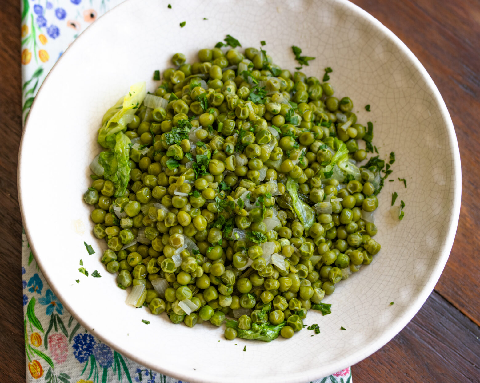 Petits Pois A La Francaise - French Peas | Giangi's Kitchen