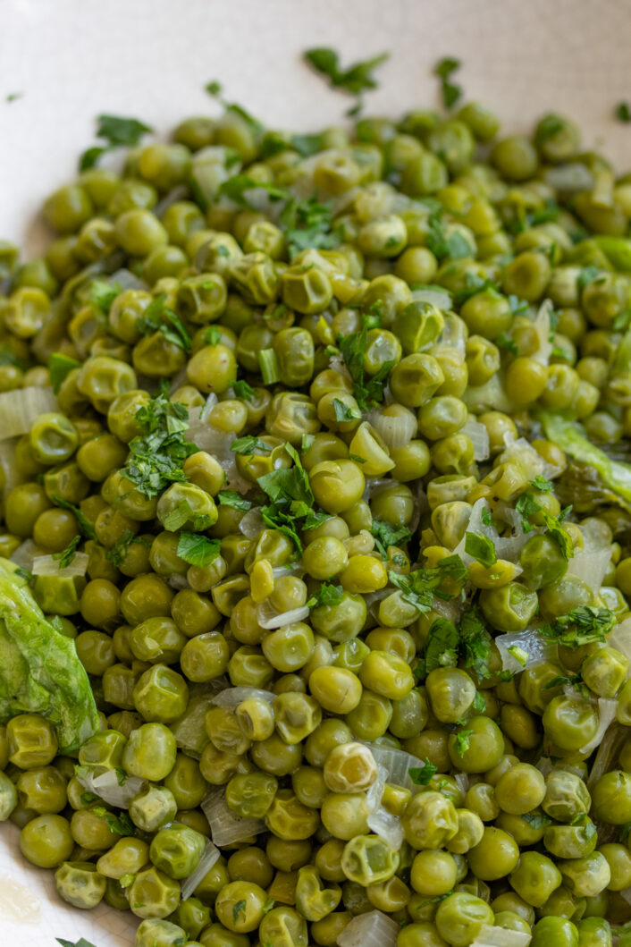 Petits Pois A La Francaise - French Peas | Giangi's Kitchen