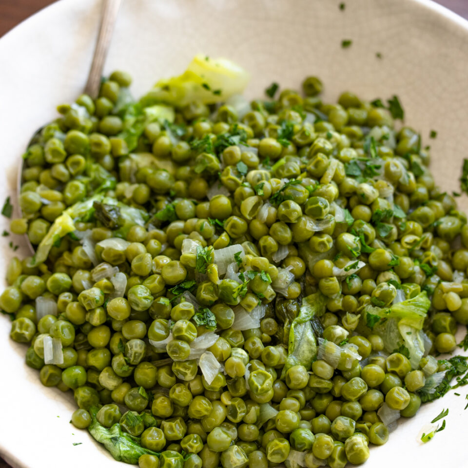 Petits Pois A La Francaise - French Peas | Giangi's Kitchen