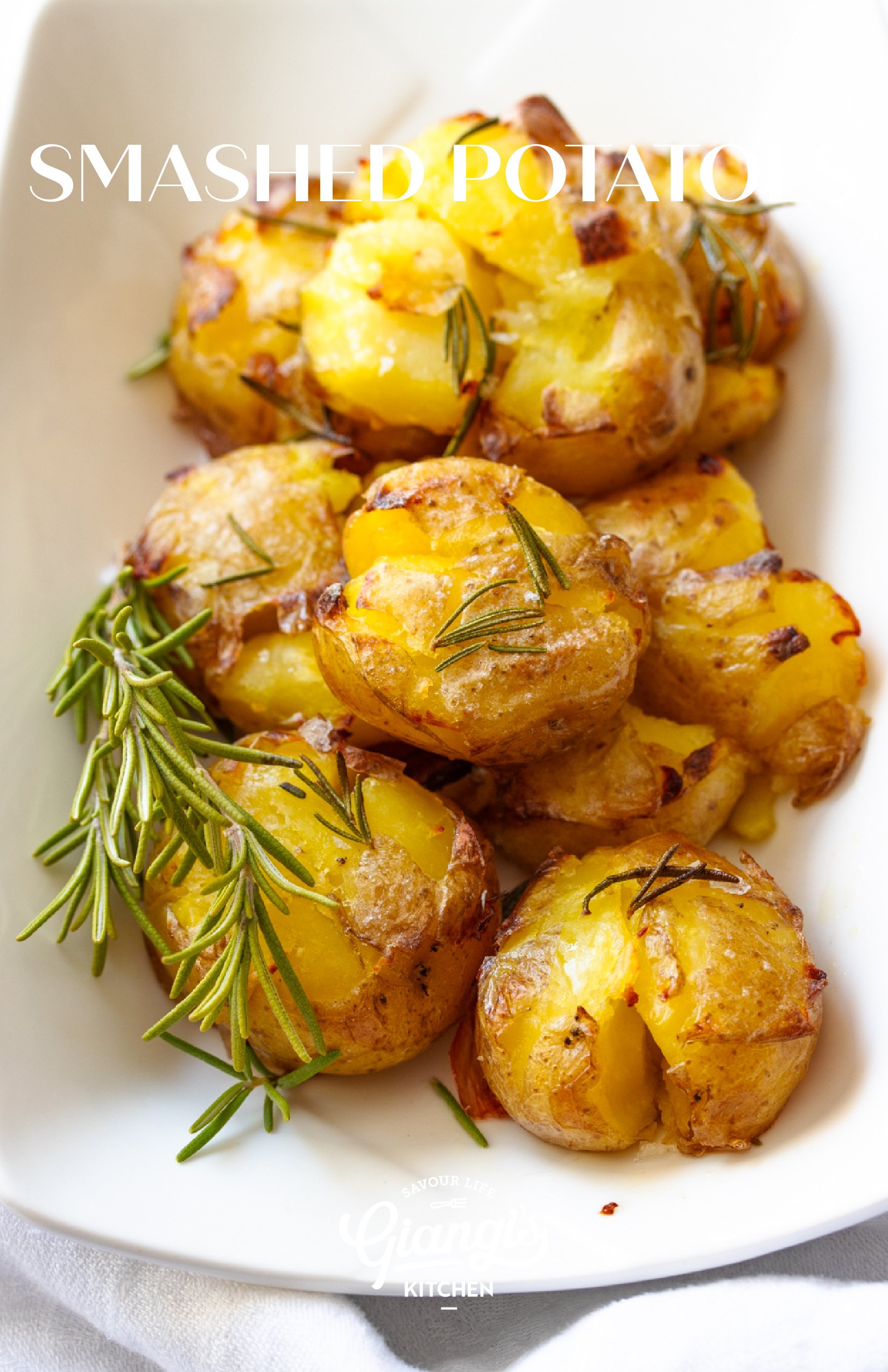 Smashed Potatoes Recipe | Giangi's Kitchen