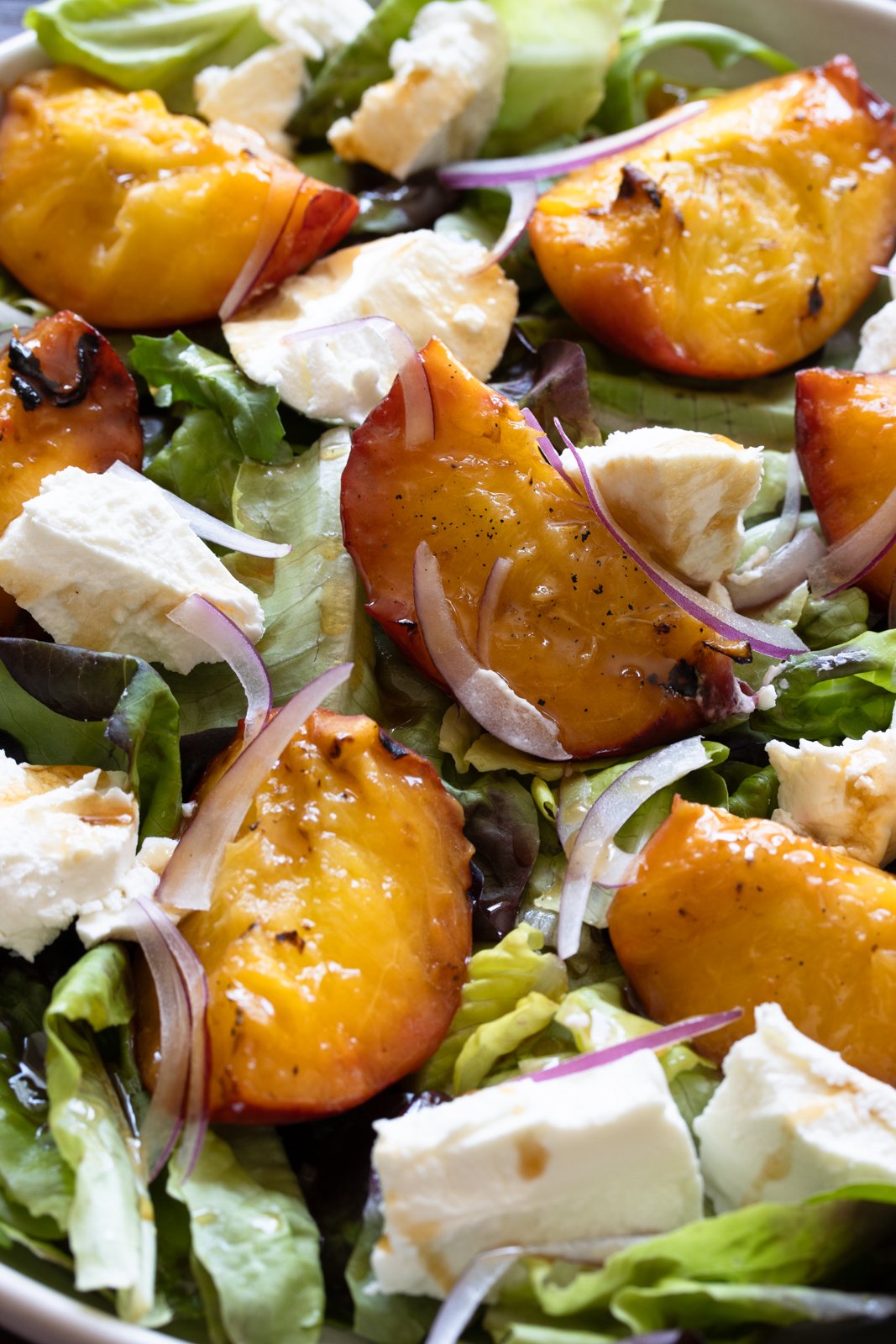 Grilled Peach Salad | Giangi's Kitchen