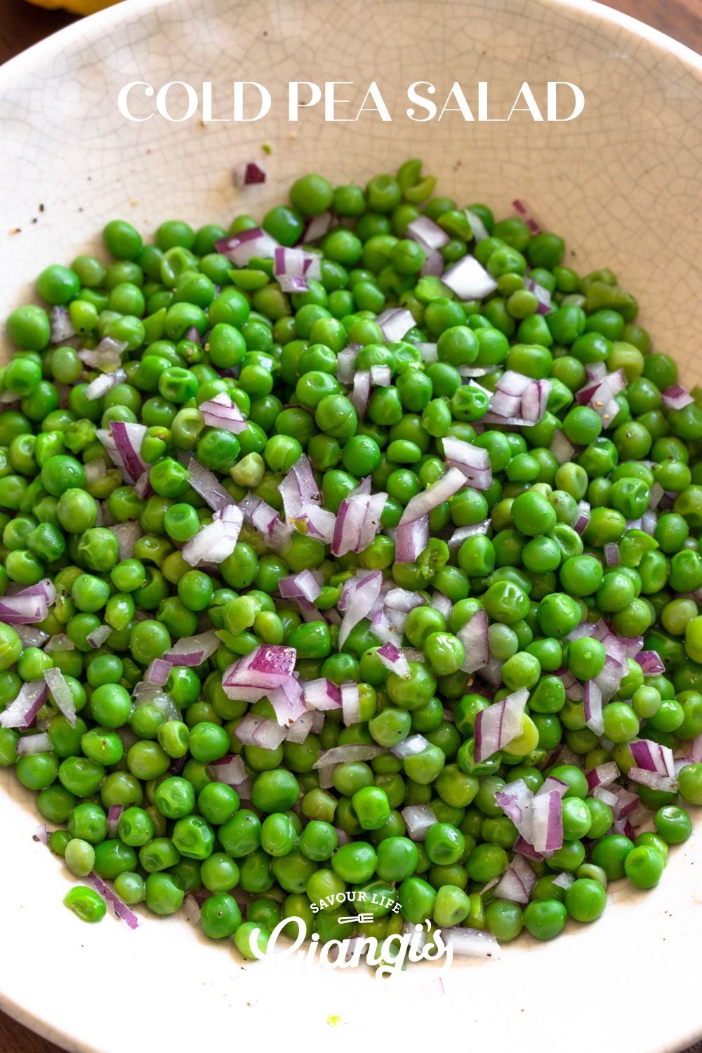 Cold Pea Salad | Giangi's Kitchen