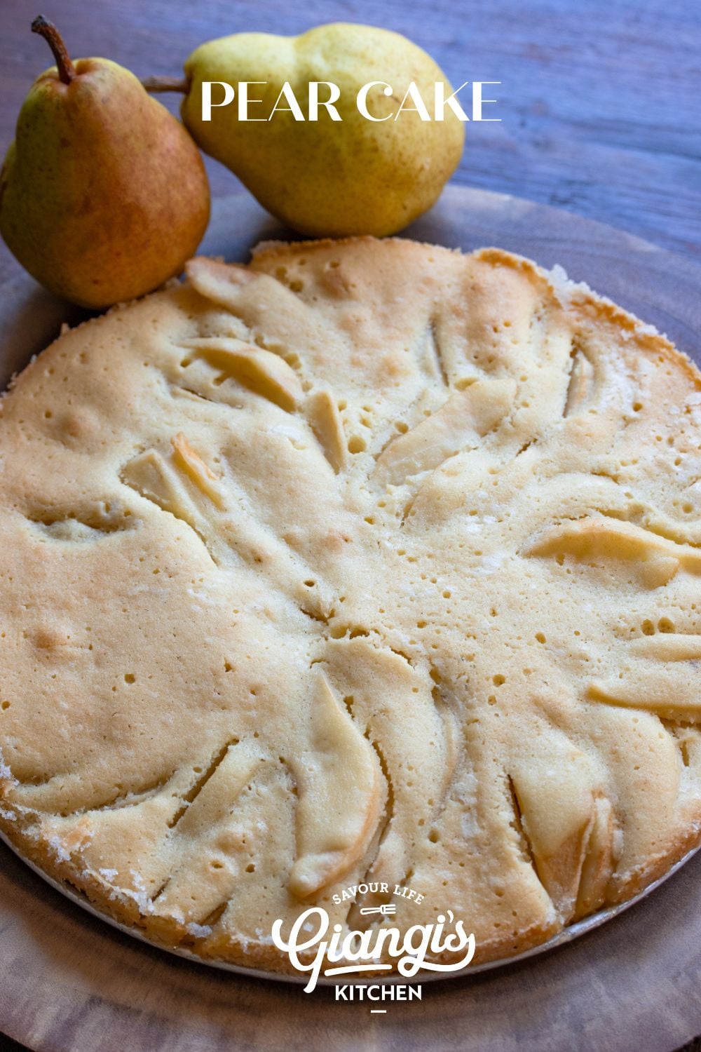 Pear Cake - Quatre Quarts Aux Poires | Giangi's Kitchen